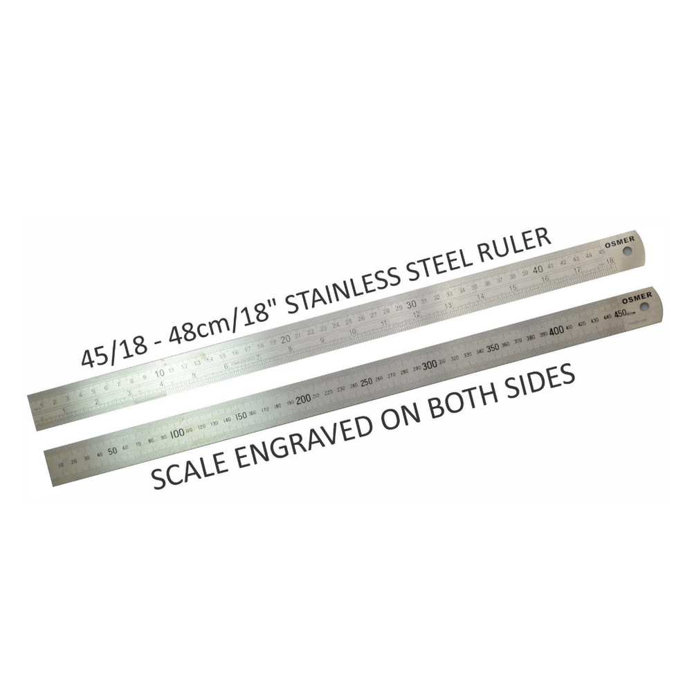Sterling Stainless Steel Ruler 45cm