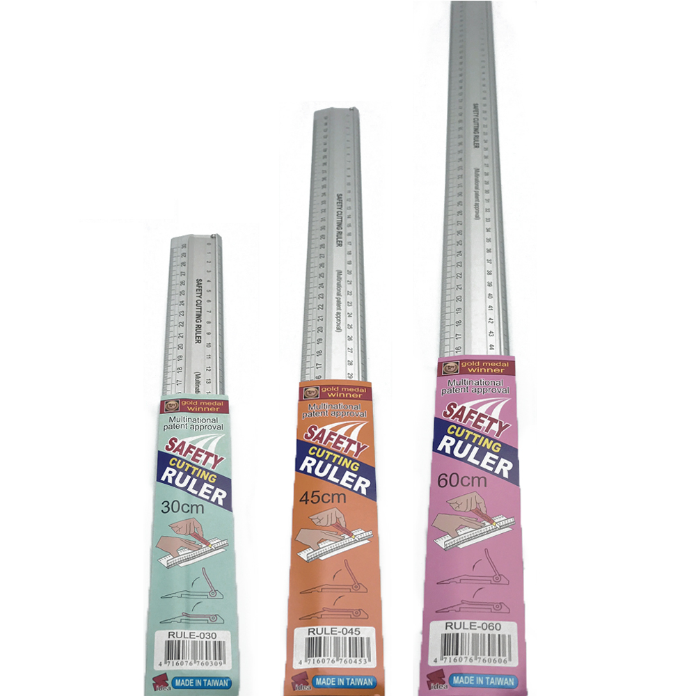 Aluminium Safety Cutting Ruler 45cm
