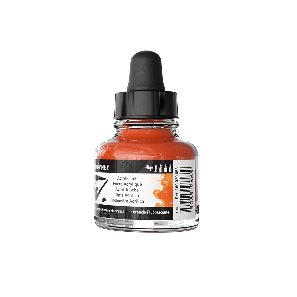FW Acrylic Ink 29.5ml Fluorescent Orange