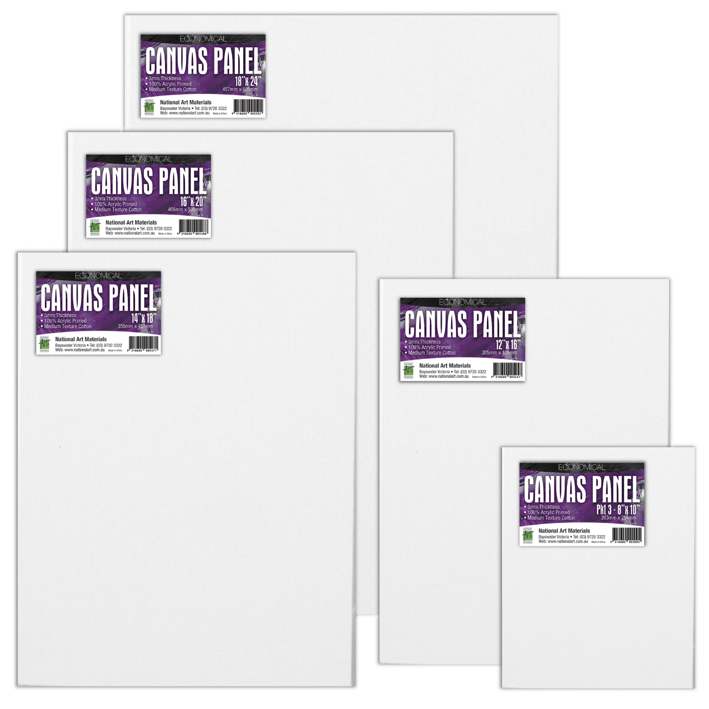 Economy Canvas Panels